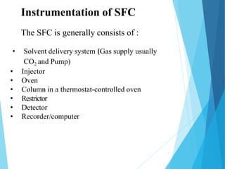 Instrumentation & App of SFC by Laiq | PPTX