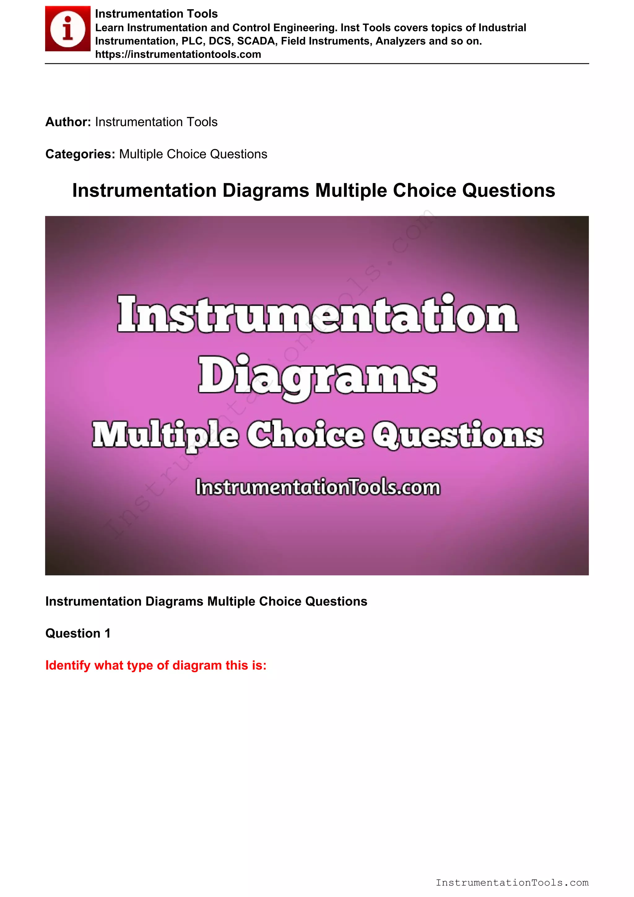 Instrumentation diagrams | PDF