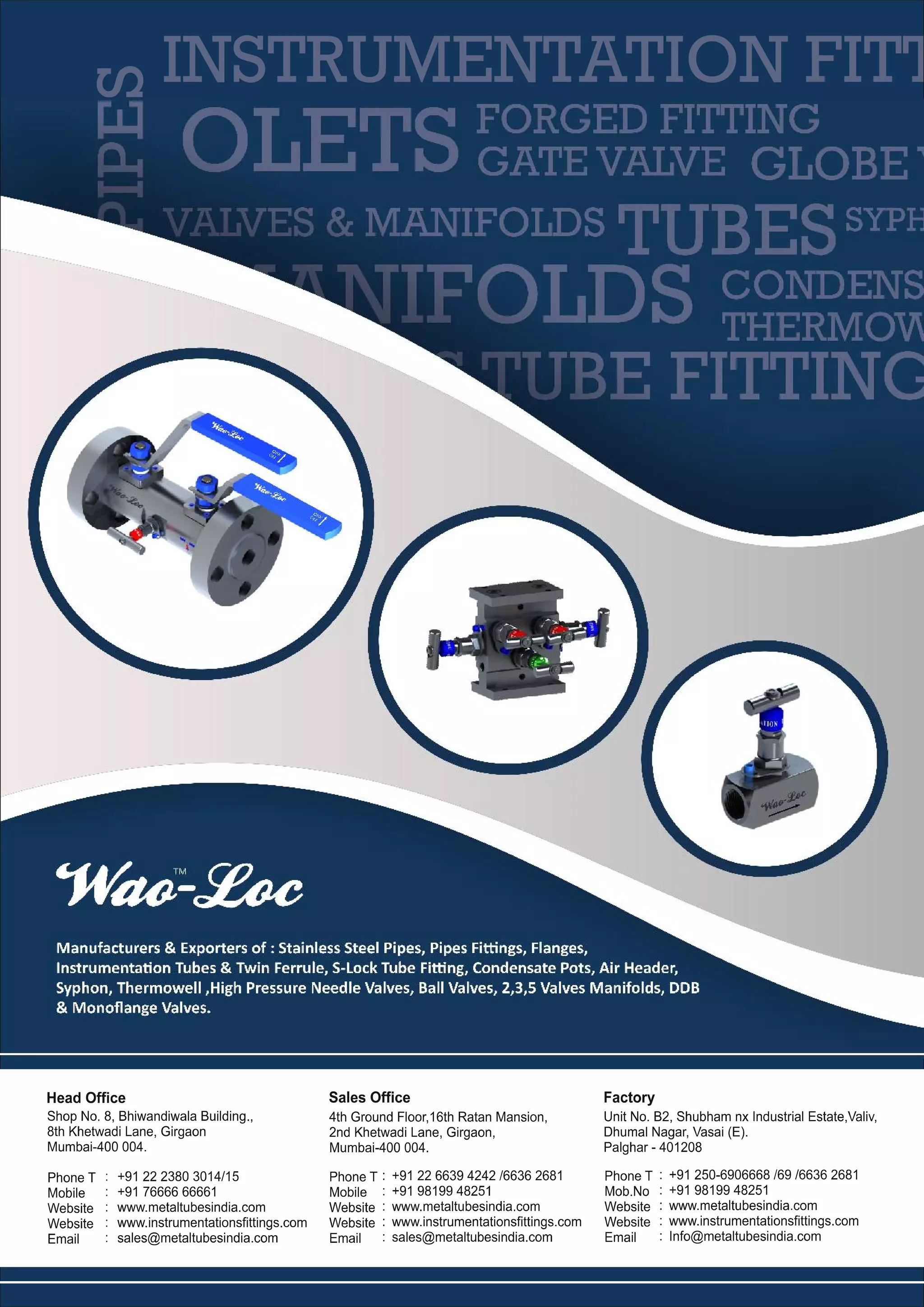 Instrumentation fittings catalog | PDF