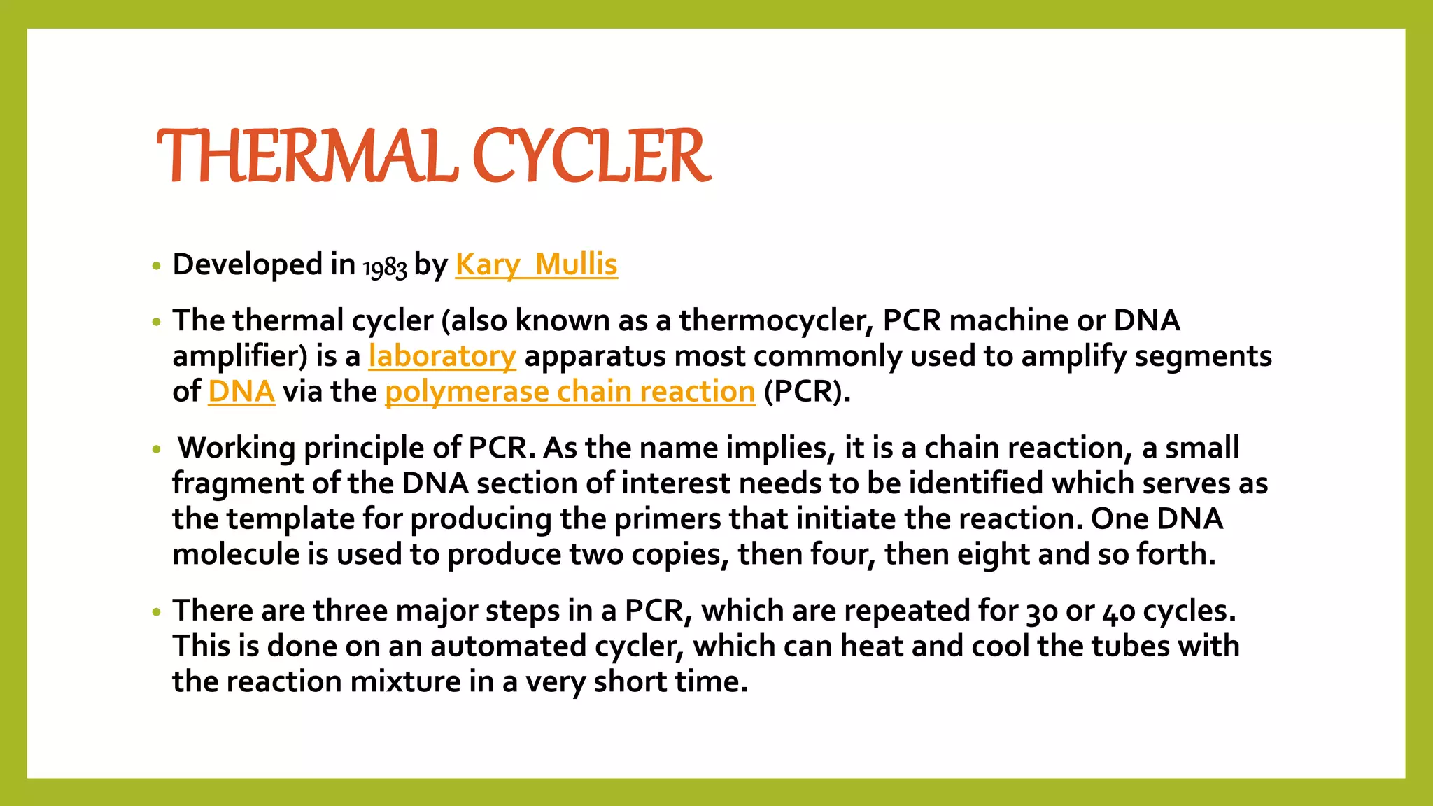 Instrumentation in biotechnology lab | PPTX