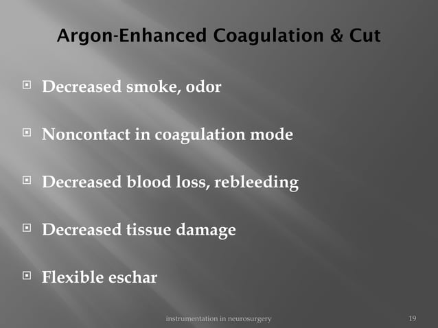 Instrumentation In Neurosurgery Coagulators Drills Cusa And Retractors ...