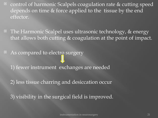 Instrumentation In Neurosurgery Coagulators Drills Cusa And Retractors ...