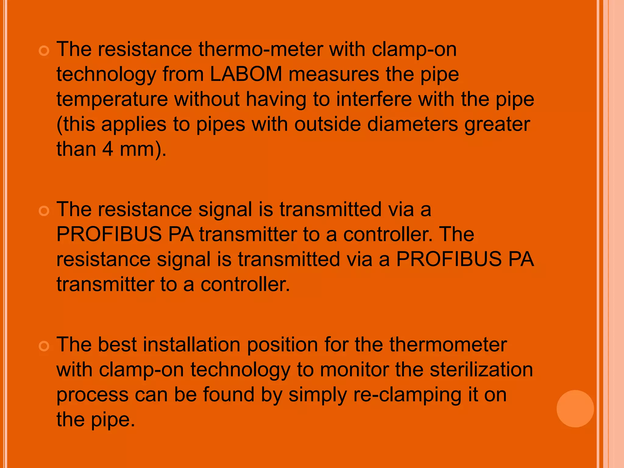 Instrumentation in pharmaceutical industry temperature measurement | PPTX