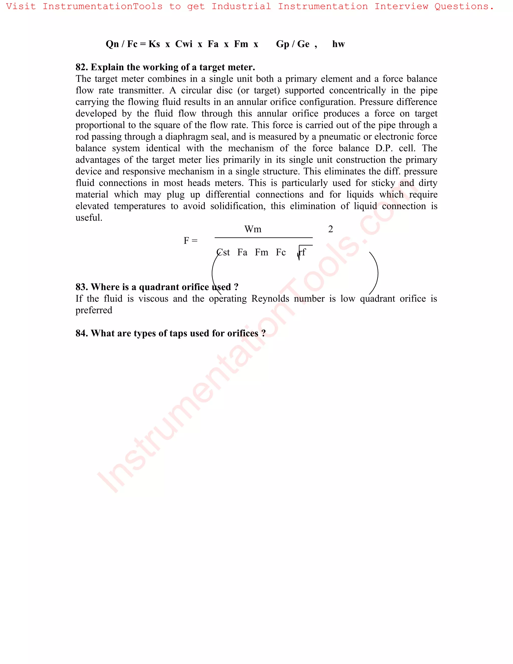 Instrumentation Interview Questions Download | PDF | Chemistry | Science