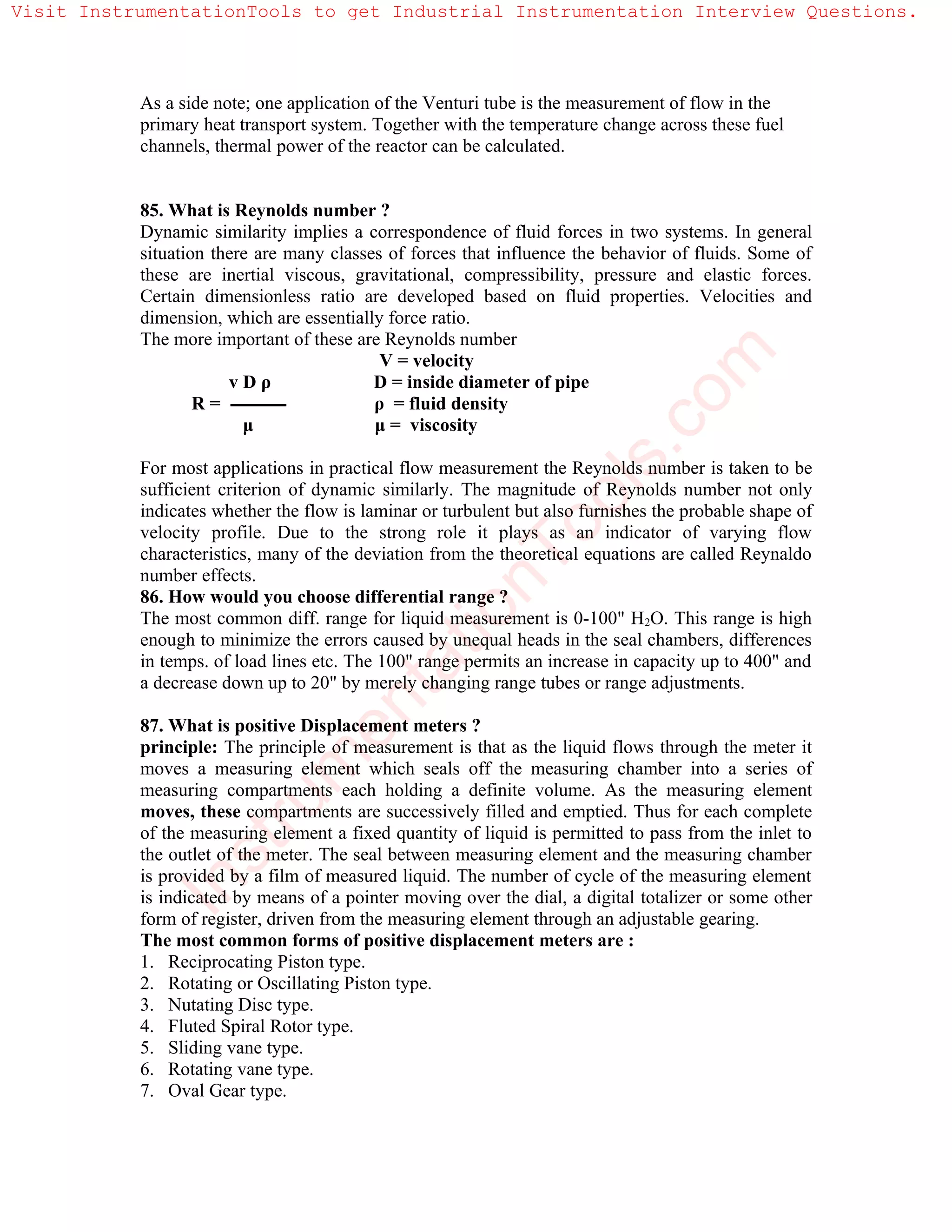 Instrumentation Interview Questions Download | PDF | Chemistry | Science