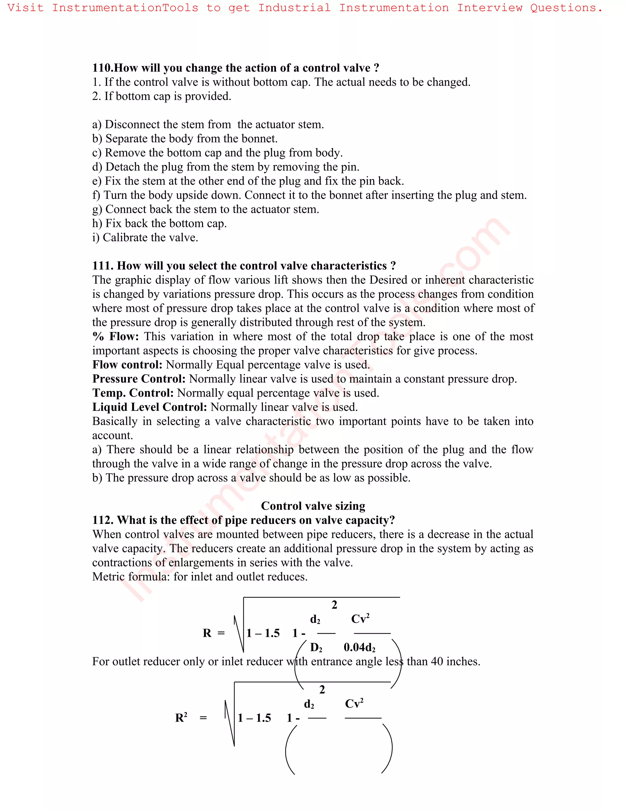 Instrumentation Interview Questions Download | PDF