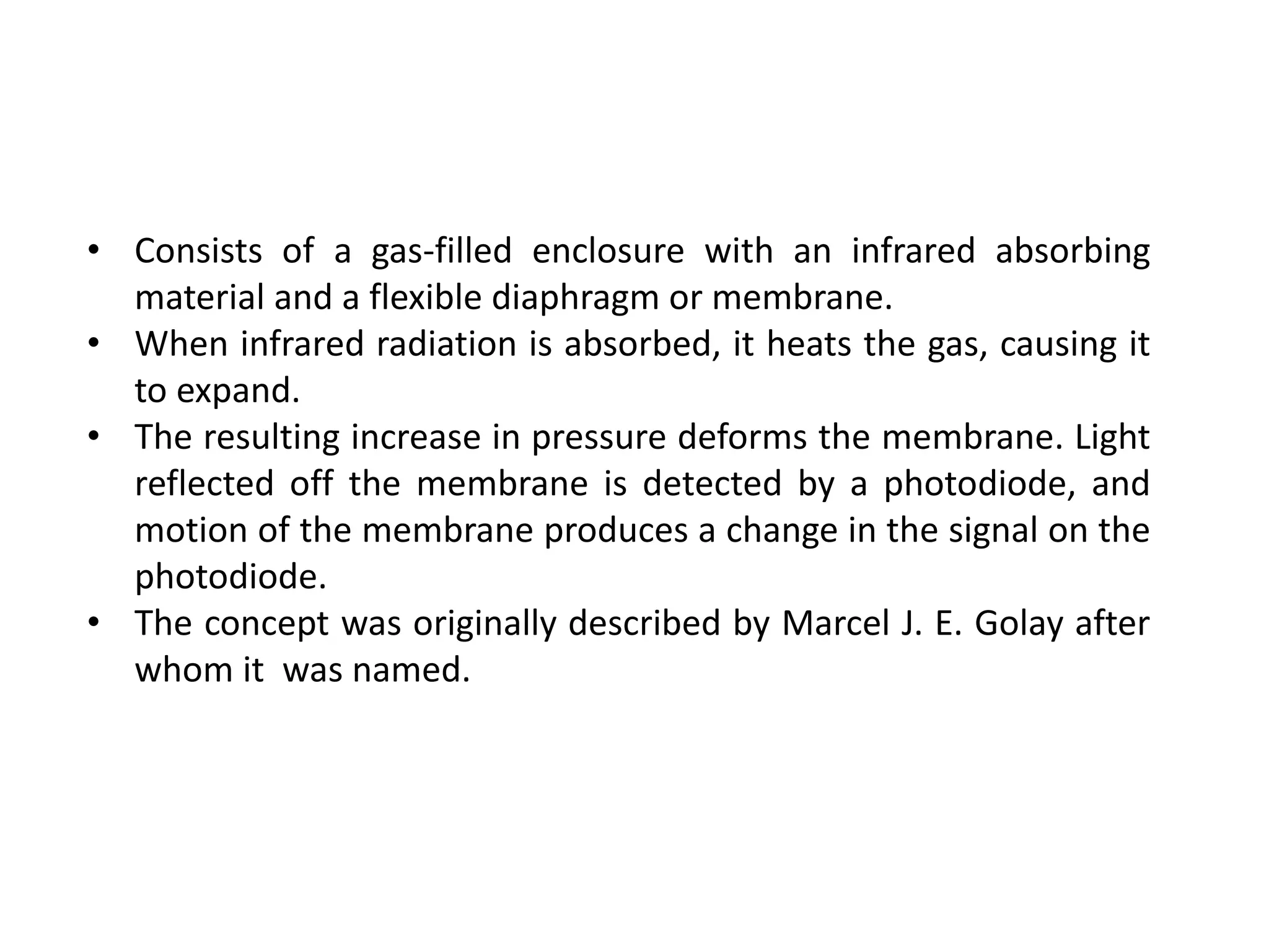Instrumentation IR Spectroscopy: Detectors | PPTX