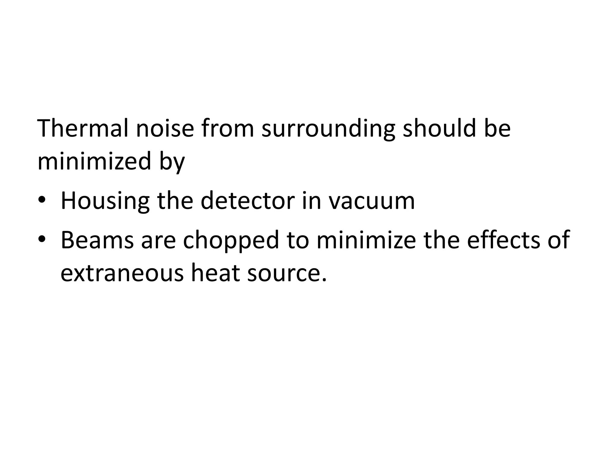 Instrumentation IR Spectroscopy: Detectors | PPTX