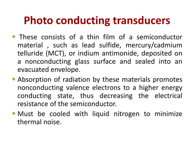 Instrumentation IR Spectroscopy: Detectors | PPTX | Chemistry | Science