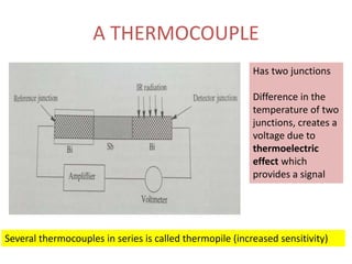 Instrumentation IR Spectroscopy: Detectors | PPTX