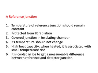 Instrumentation IR Spectroscopy: Detectors | PPTX