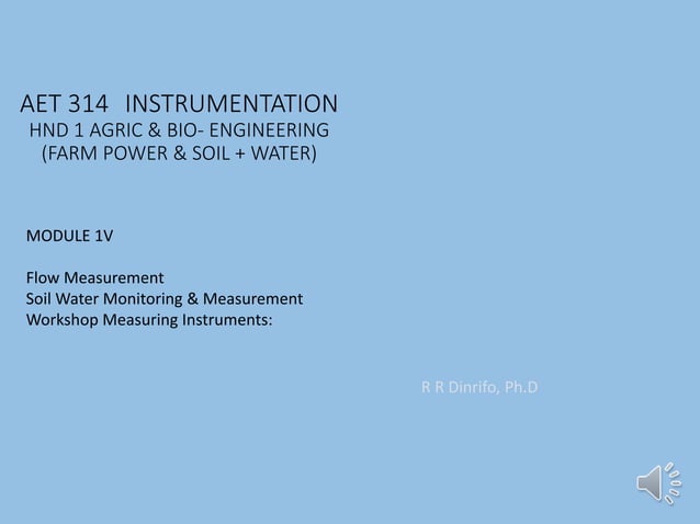 Instrumentation iv. | PPTX