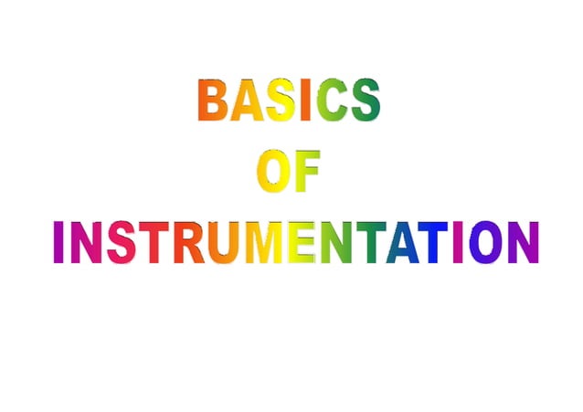 instrumentation measurement actvitvities | PPT