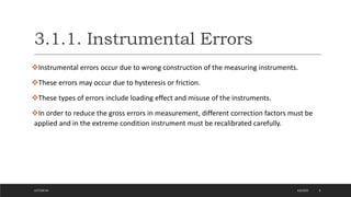 Lecture 04: Errors During the Measurement Process | PPT