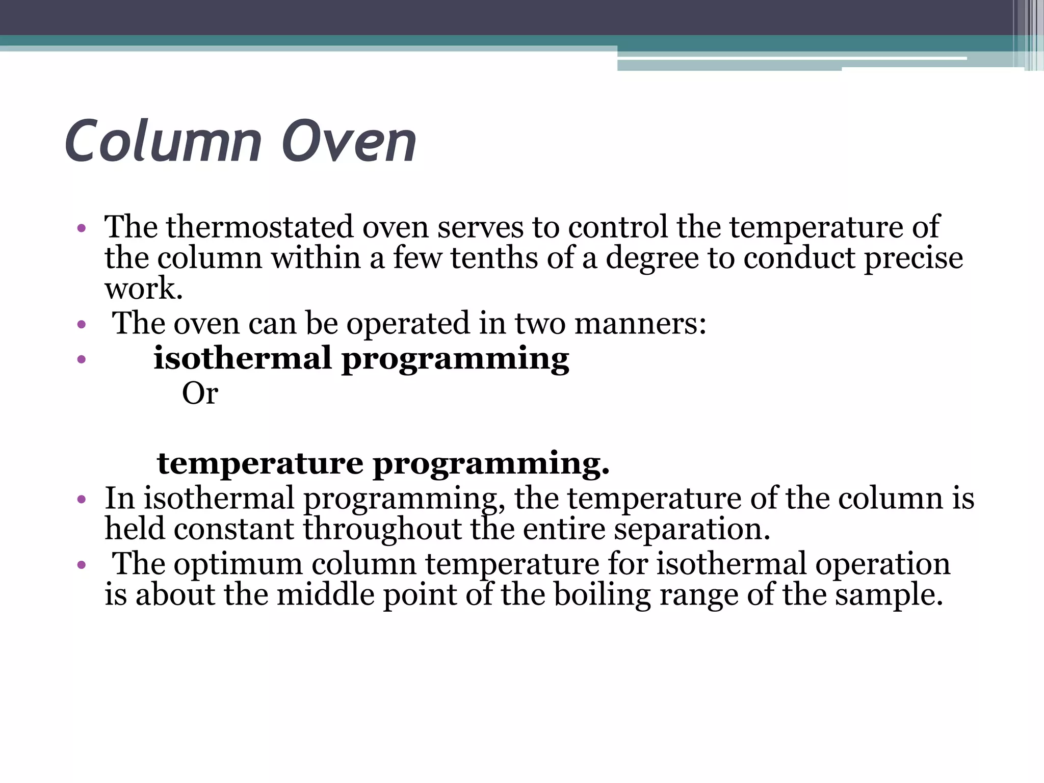 Instrumentation of column and gas chromatography | PPTX