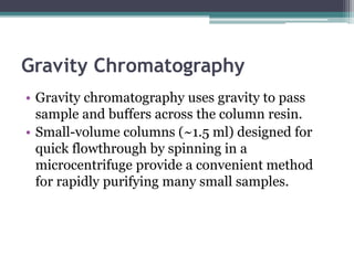 Instrumentation of column and gas chromatography | PPTX