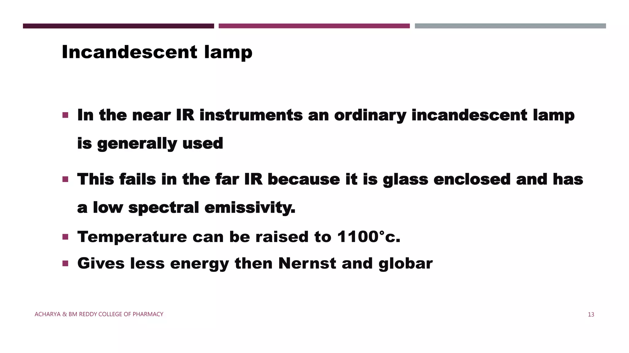 Instrumentation of infrared spectroscopy | PPTX