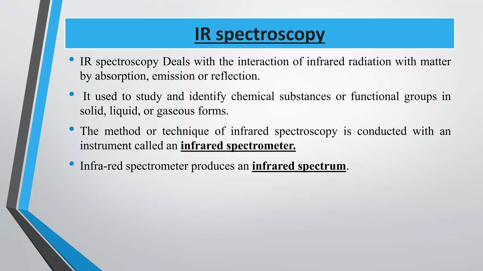Instrumentation of IR spectroscopy | PPTX