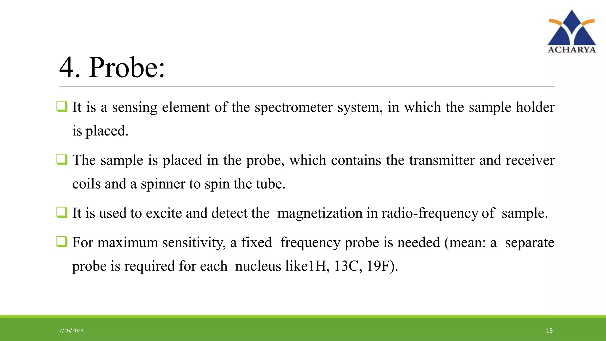 INSTRUMENTATION OF NMR SPECTROMETER.pptx