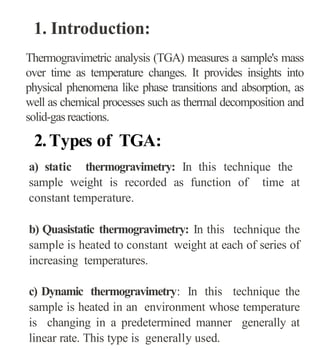 instrumentation of TGA final and DSC .pptx