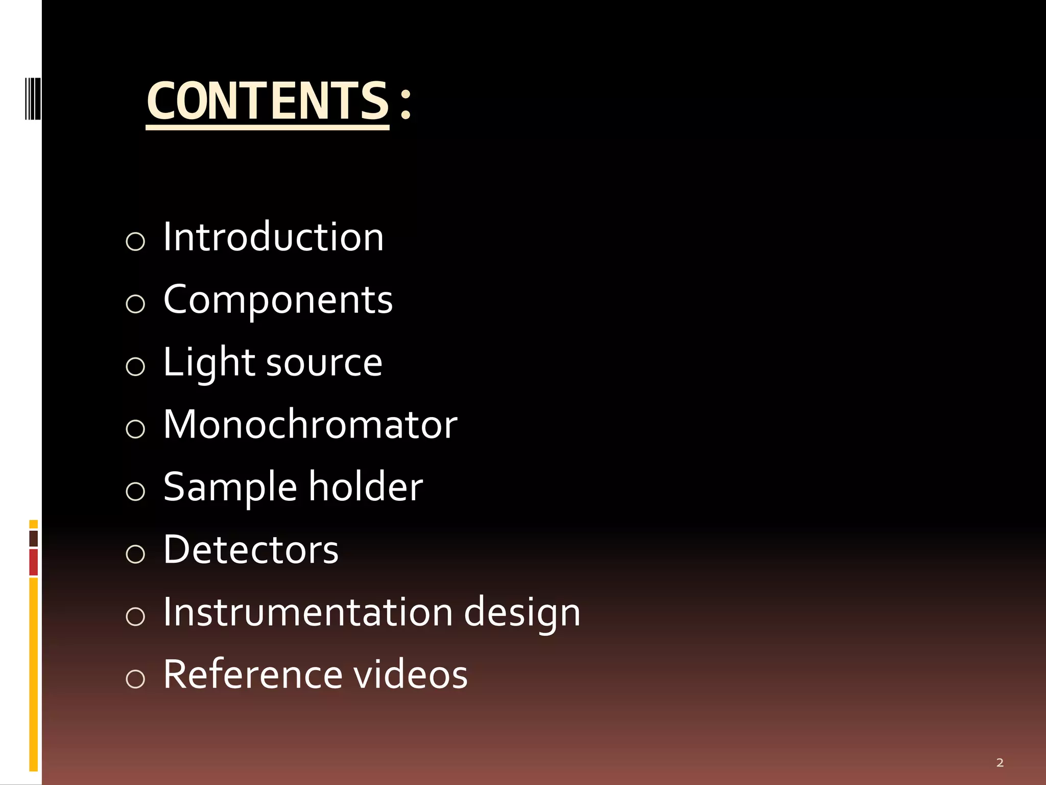 Instrumentation of uv visible spectroscopy | PPTX
