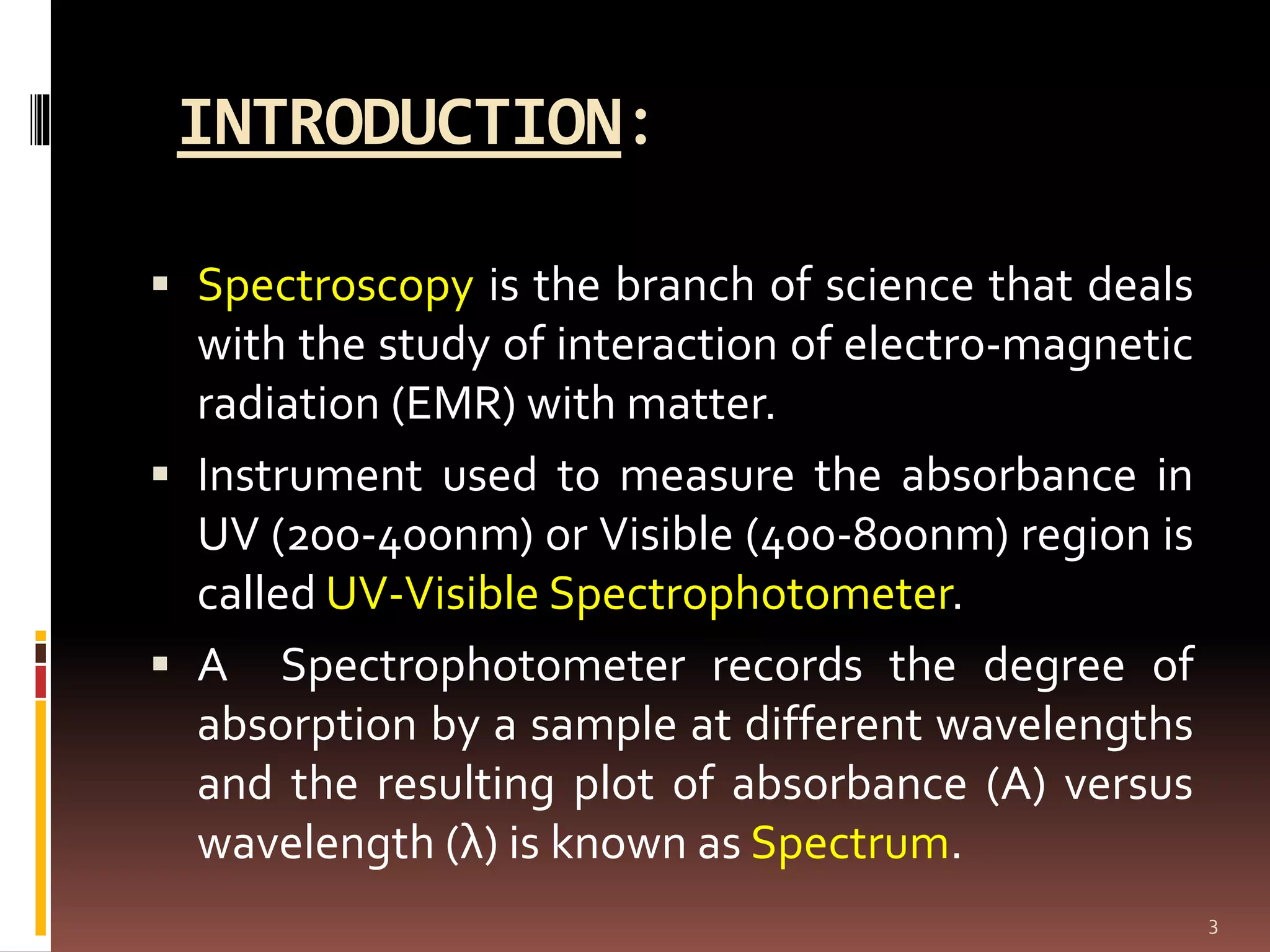 Instrumentation of uv visible spectroscopy | PPTX