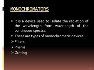 Instrumentation of uv visible spectroscopy | PPTX
