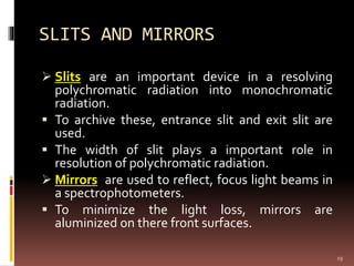 Instrumentation of uv visible spectroscopy | PPTX