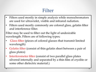Instrumentation of uv visible spectroscopy | PPTX