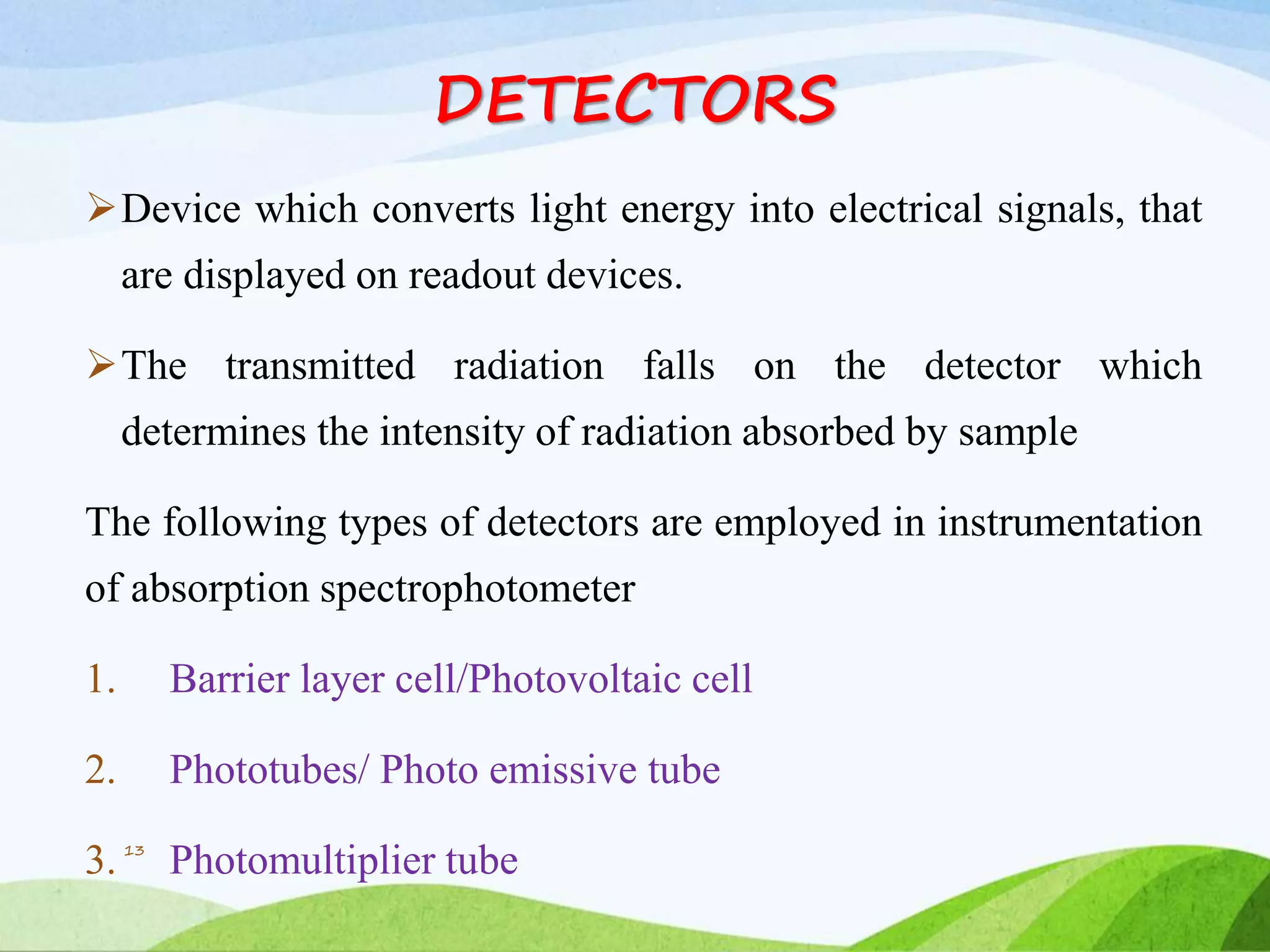 Instrumentation of uv spectroscopy | PPTX