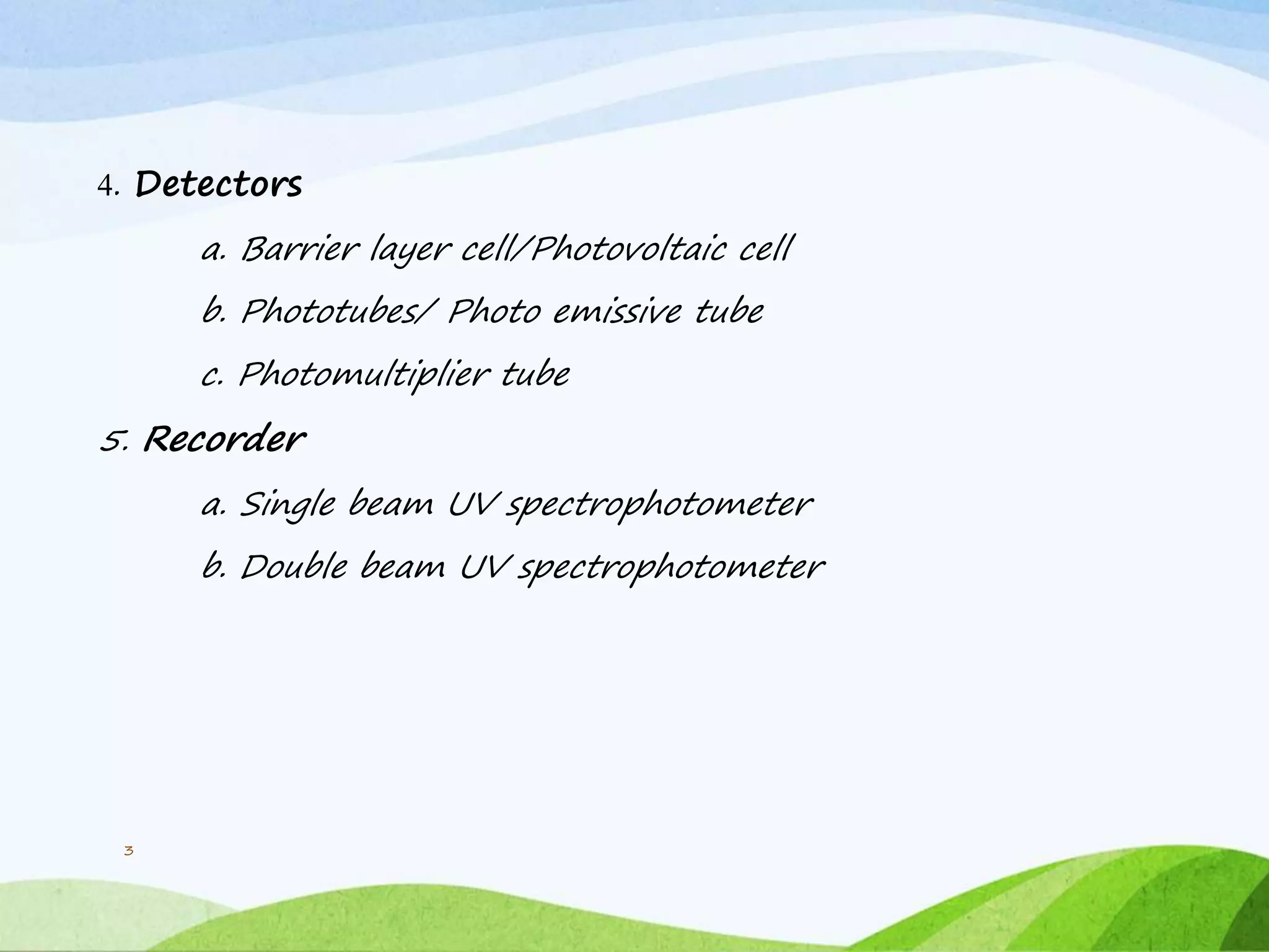 Instrumentation of uv spectroscopy | PPTX