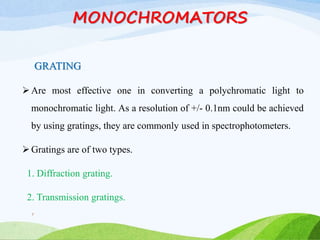 Instrumentation of uv spectroscopy | PPTX