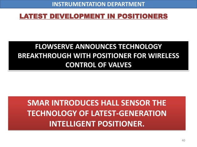 Instrumentation positioner presentation | PDF