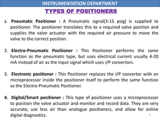 Instrumentation positioner presentation | PDF