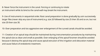 Instrumentation of root canal system ppt | PPTX