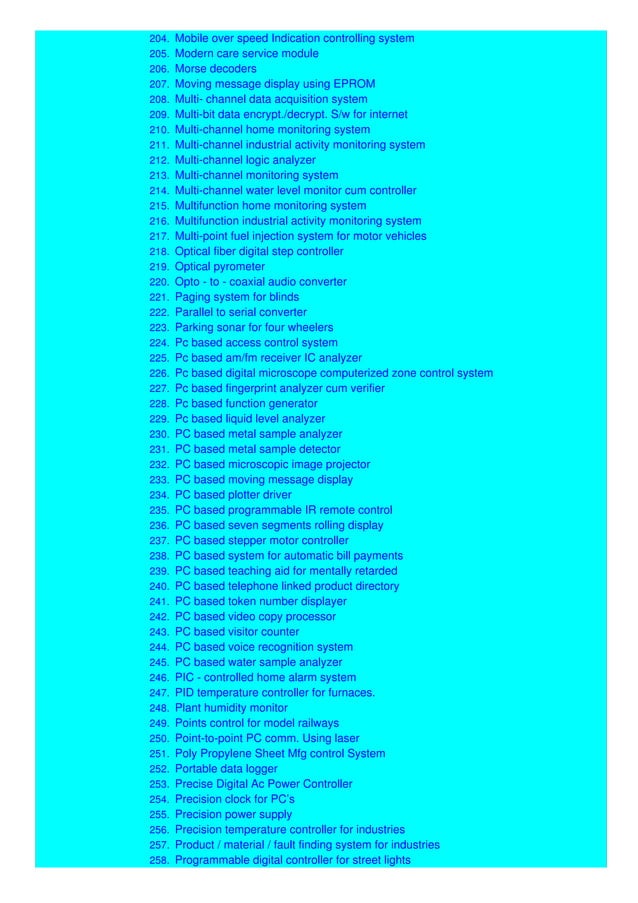 Instrumentation projects | PDF