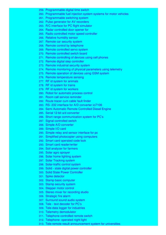 Instrumentation projects | PDF