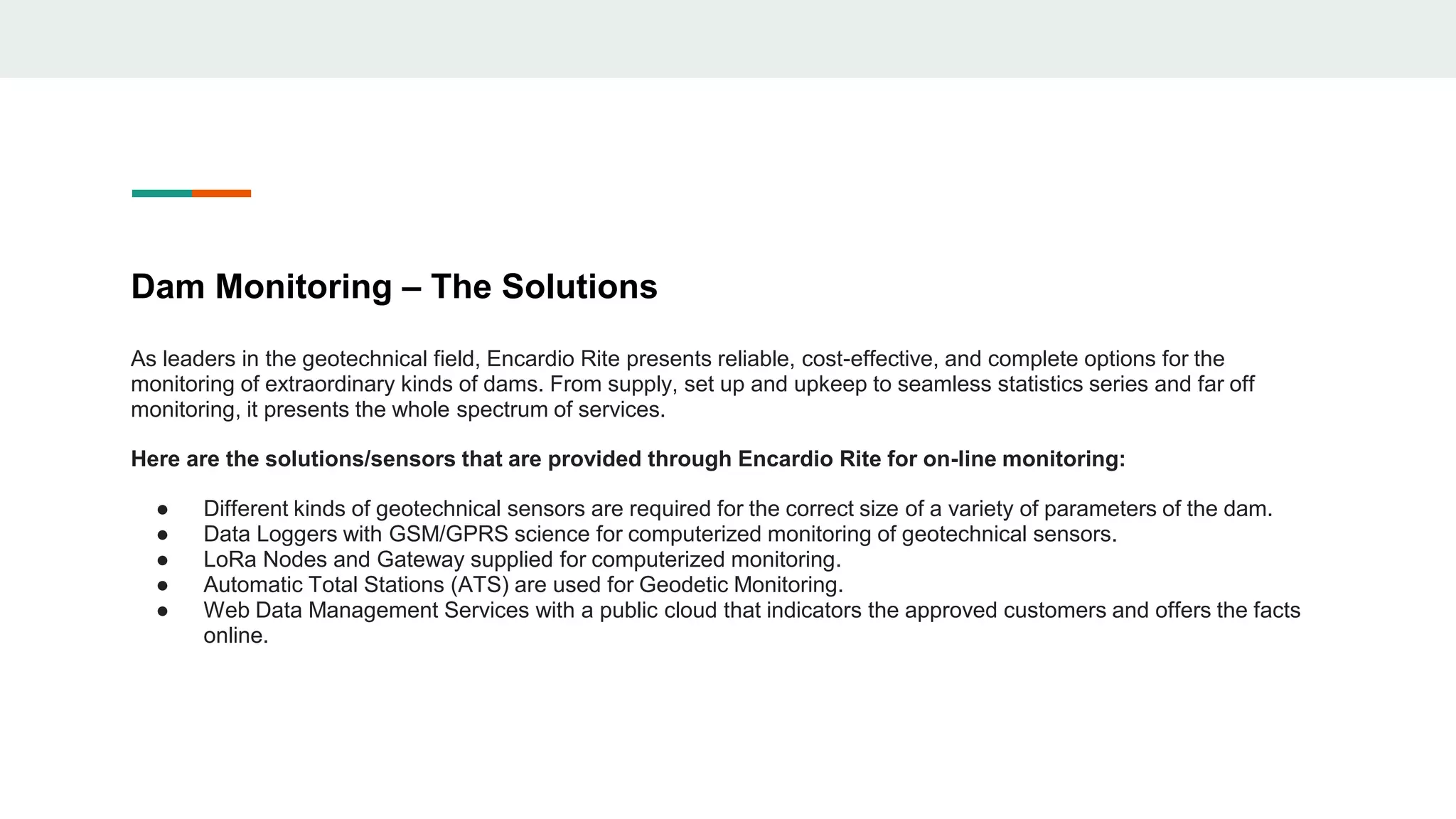 Instrumentation And Structural Monitoring Of Dams Pptx