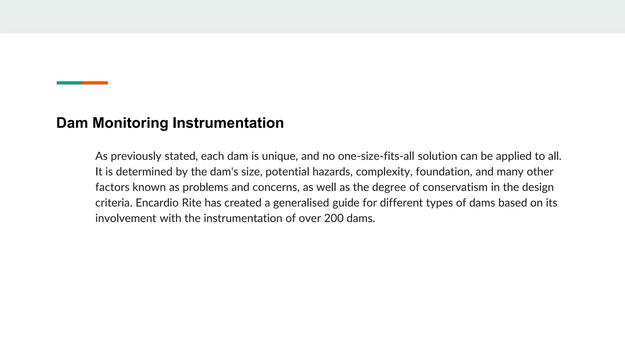 Instrumentation And Structural Monitoring Of Dams Pptx