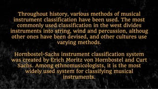 Comprehensive Guide to Musical Instruments and Their Classification | PDF