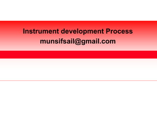Instrument development process | PPT