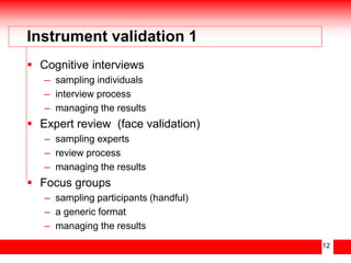 Instrument development process | PPT