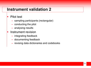 Instrument development process | PPT