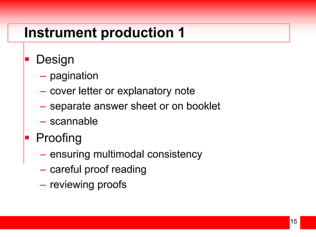 Instrument development process | PPT | Resume Writing and Advice | Job ...