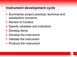 Instrument development process | PPT