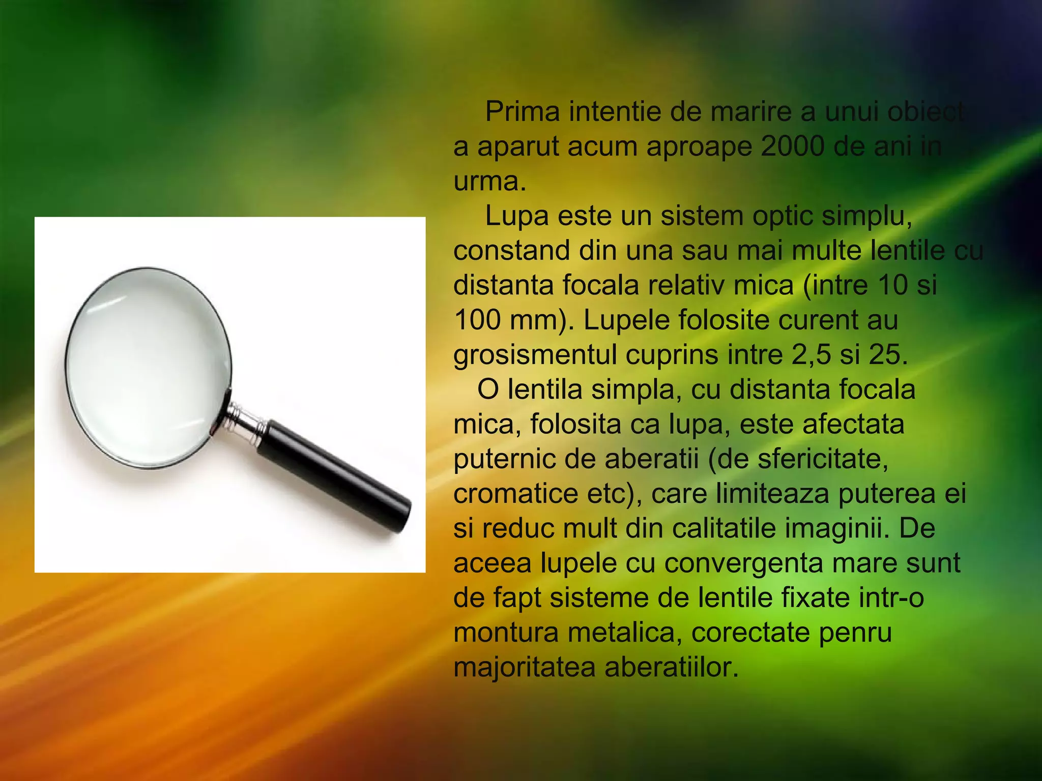 Instrumente optice | PPT