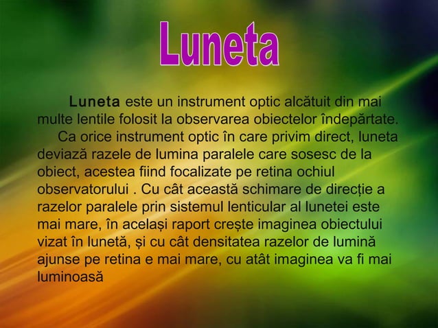 Instrumente optice | PPT