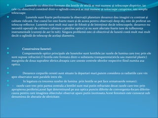 Instrumente optice luneta ( fizica ) | PPT
