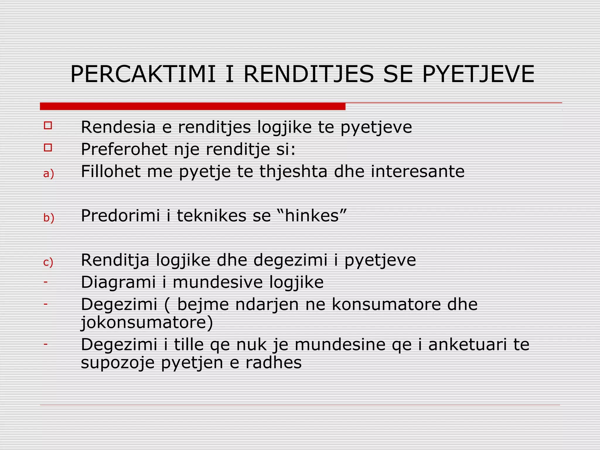 Instrumentet e metodes se anketimit | PPT