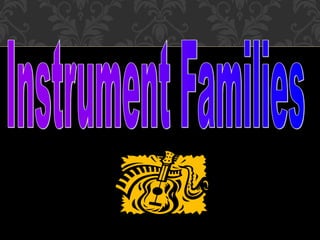 Instrument families | PPTX